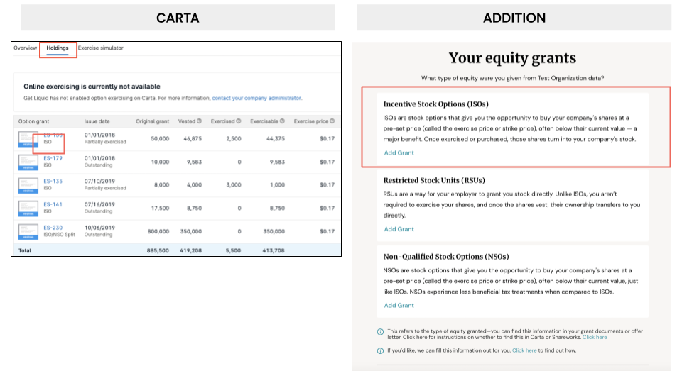 How to find your equity grant information in Carta – Addition Wealth