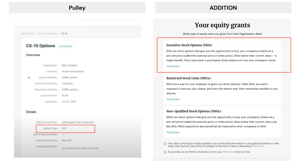 How to find your equity information in Pulley – Addition Wealth